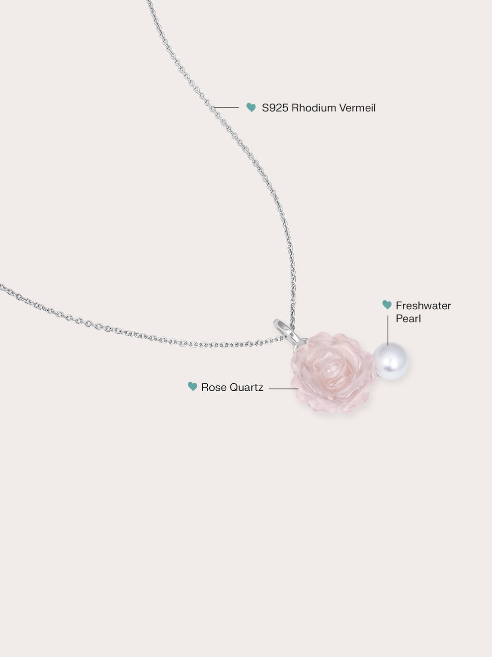 Carved Peony Necklace | Mondays Made