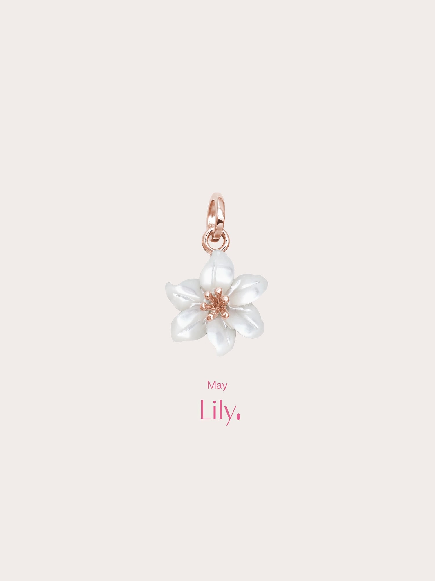 Carved Lily Charm | Mondays Made