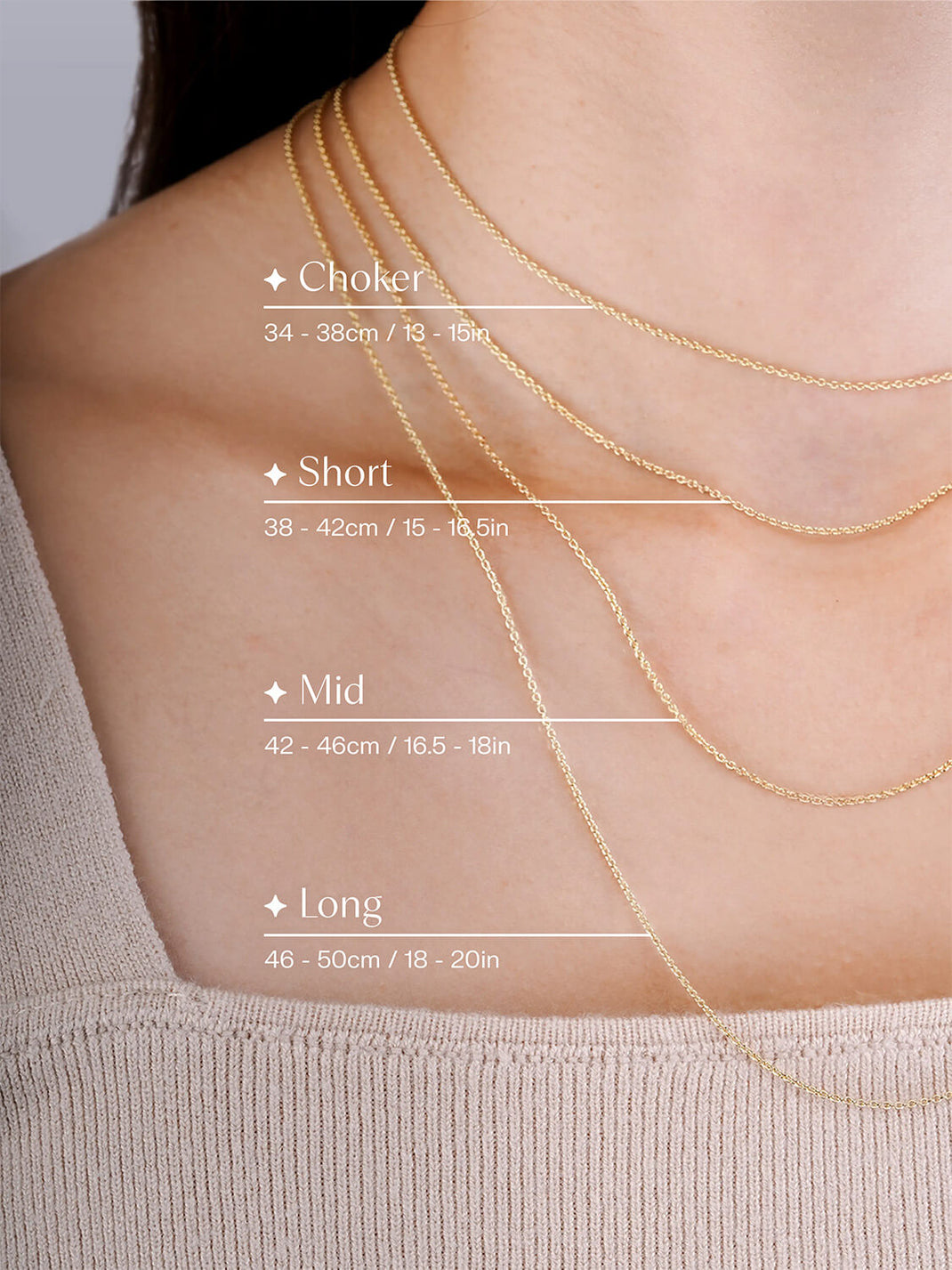 Necklace Size Guide | Mondays Made
